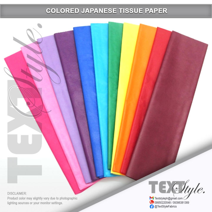 Textstyle Japanese Paper Papel De Hapon Japanese Tissue Paper Colored ...