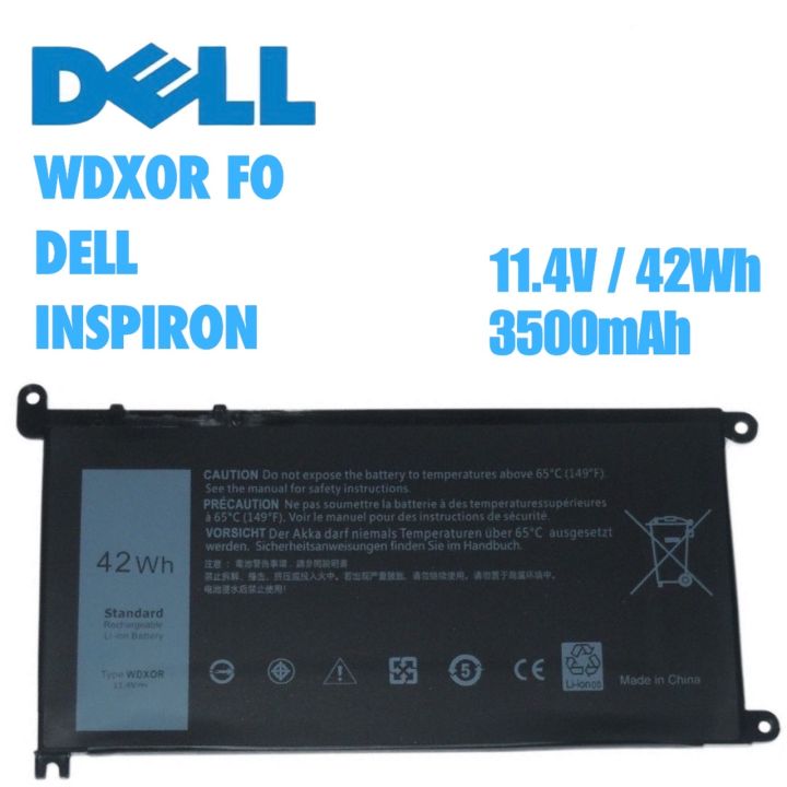 Dell แบตเตอรี่โน๊ตบุ้ค รุ่น WDX0R ความจุ 3500mAh | Lazada.co.th