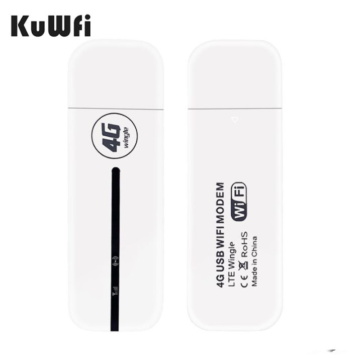 KuWFi 150Mbps 4G LTE USB Modem 3G4G WiFi Wireless Car Router Mobile ...