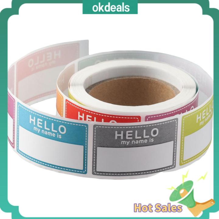 OKDEALS Hello My Name is Name Tag Self-Adhesive Blank Name Labels ... OKDEALS Hello My Name is Name Tag Self-Adhesive Blank Name Labels ...