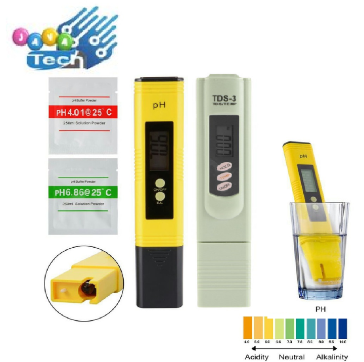 Paket Murah PH Meter Otomatis Kalibrasi Dan TDS-3 Meter Digital ...