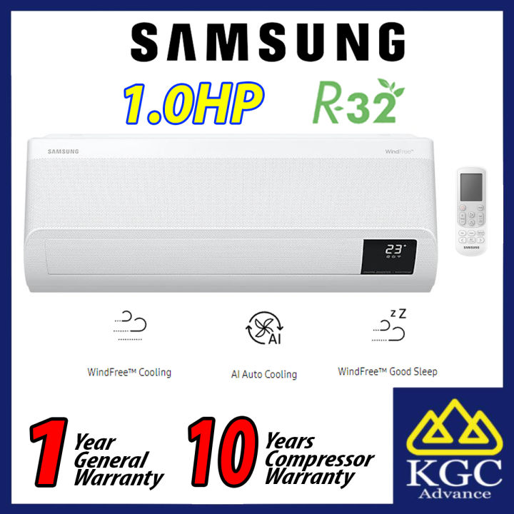 Samsung 1.0HP R32 Deluxe Inverter Air Conditioner WindFree ...