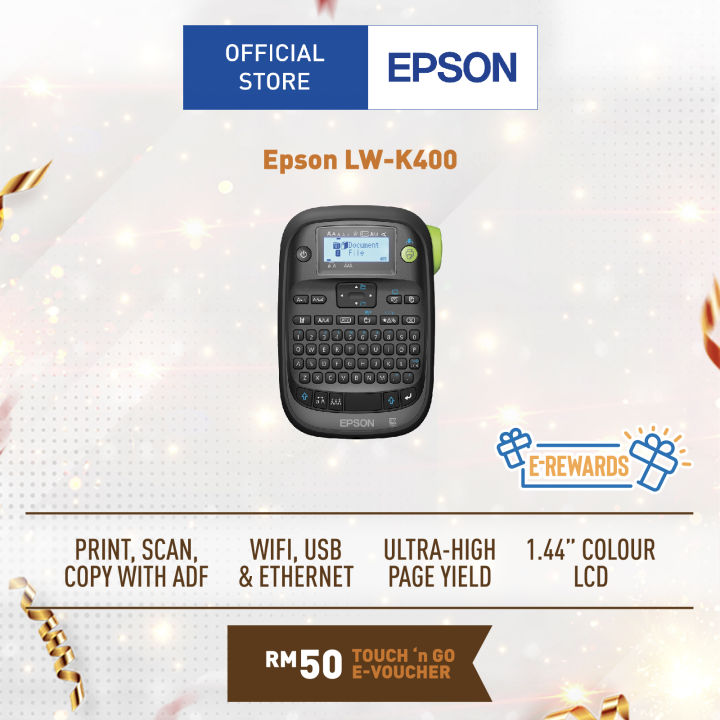 [REDEEM TNG RM 50] Epson LabelWorks LW-K400 Compact Label Printer | Lazada