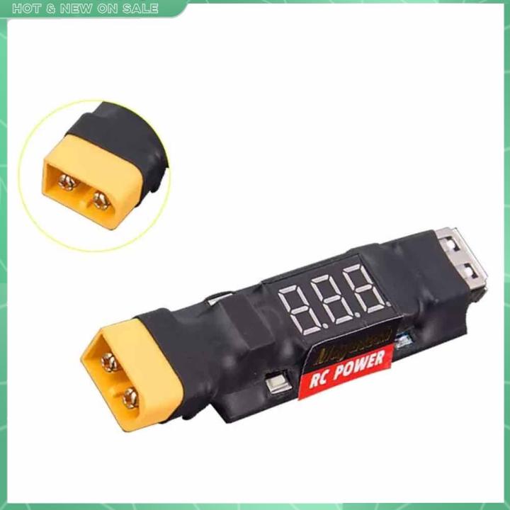 Muilt-function Electric display version of the charger XT60 7v-28v DC Lipo Battery To USB 5V 2A ...