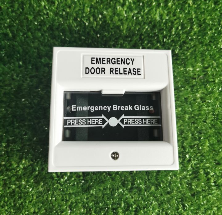 Break Glass Emergency Door Release (White + Glass) | Lazada.co.th