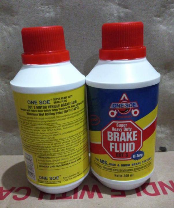 Minyak Rem ONESOE (Dot 3) Oli Rem Brake Fluid 300ml (Warna Merah) Cocok ...