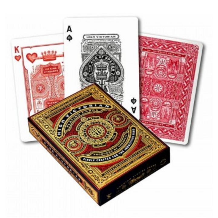 new Theory11 Red High Victorian Playing Cards Deck Collectible Poker ...