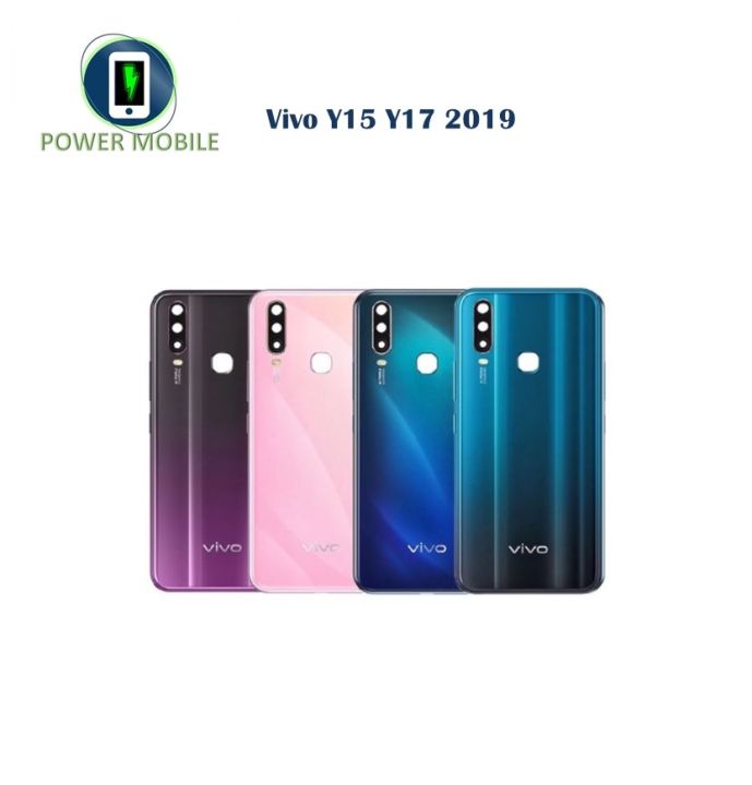 HUAWEI Y15 Y17 2019 Black Red / Blue Back Battery Cover Housing Set ...