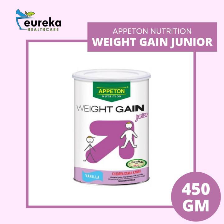 APPETON WEIGHT GAIN CHILD 3-12 YEARS (VANILLA) - 450GM | Lazada