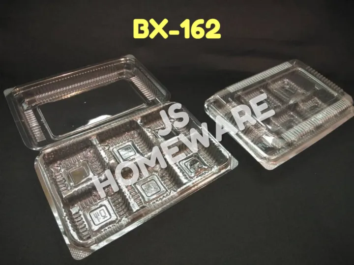 Kuih Container BX162 / Disposable Plastic Clear Bakery Container (50pcs ...