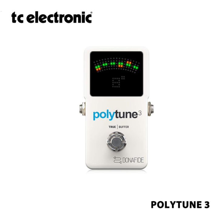 TC Electronic POLYTUNE 3 Ultra-Compact Polyphonic Tuner with Multiple Tuning Modes and Built-In ...
