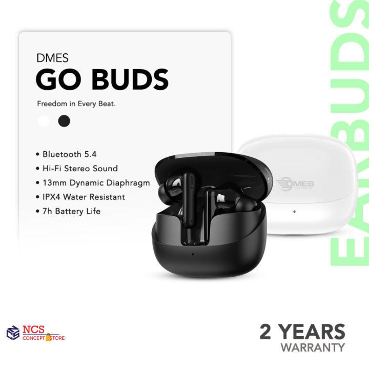 Dmes Go Buds True Wireless Earphones TWS 5.4 Bluetooth Earbuds | IPX4 ...