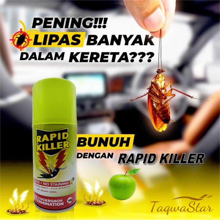 RAPID KILLER SPRAY LIPAS PEST CONTROL UBAT LIPAS KERETA KERETA ANTI ...