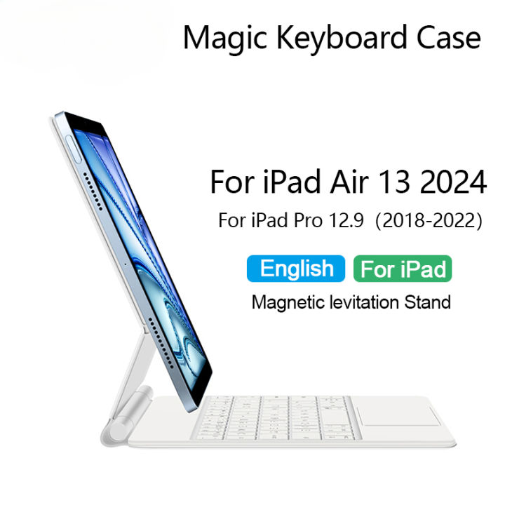 Magic Keyboard Case for iPad Air 13 inch M3 2025 M2 2024 iPad Pro 12.9 ...