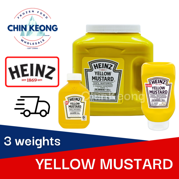 Heinz Yellow Mustard (2.94KG / 368G / 255G) | Lazada