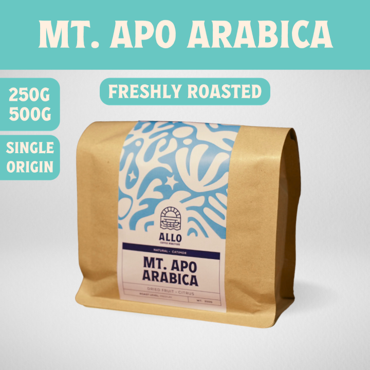 Mt. Apo Arabica Freshly Roasted Coffee beans Allo Coffee Roasters ...