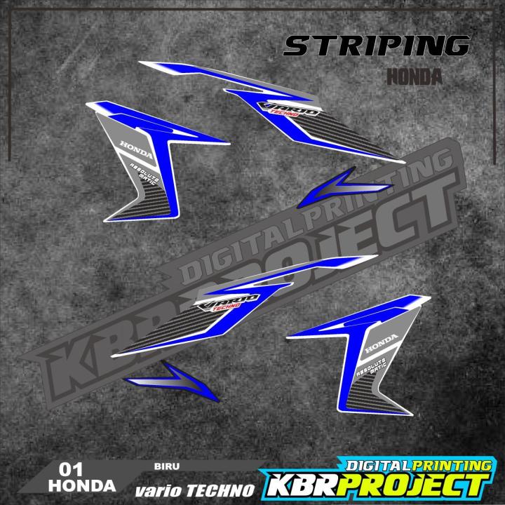 ( COD ) VARIO TECHNO STICKER STRIPING MOTOR HONDA VARIO TECHNO IP.01 ...