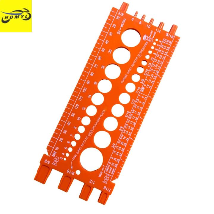 Homyl Screw Bolt Nut Thread Measure Gauge Portable Nut Bolt Screw ...