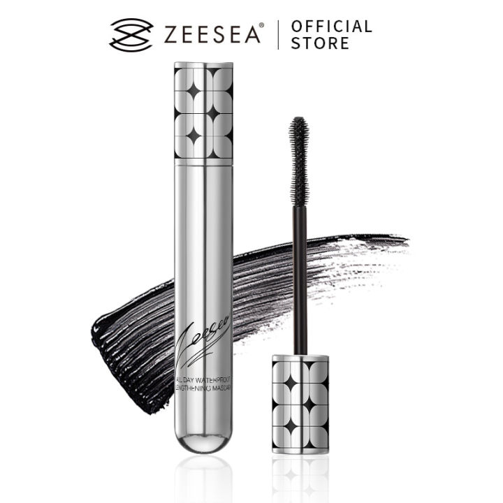 Zeesea Mascara Mascara không thấm nước bền lâu 36h Smudge-Proof kéo dài lông mi sợi điền quăn ...
