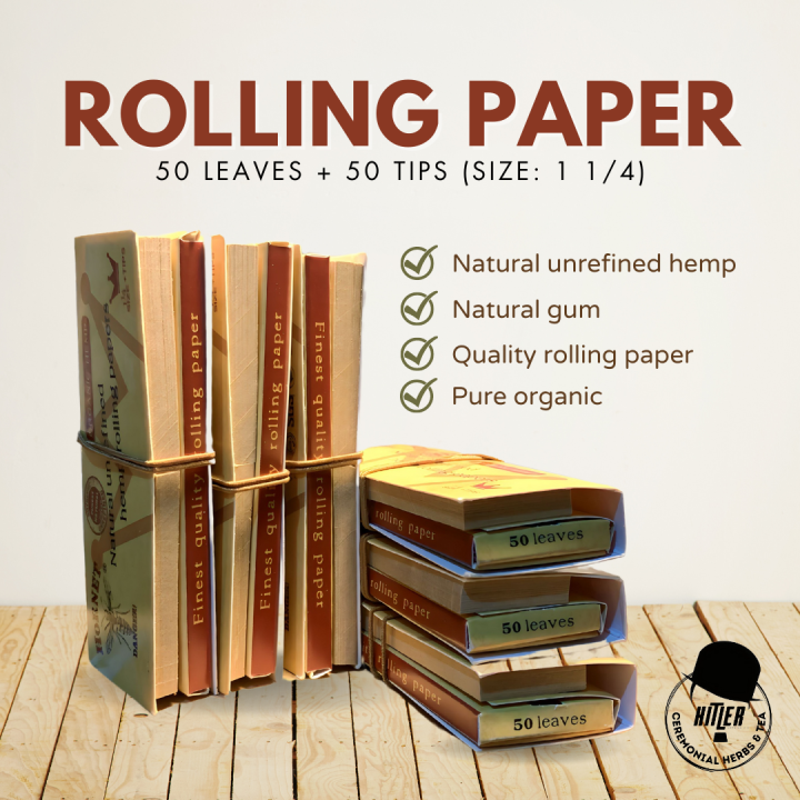 Hornet Rolling Paper Booklet 50Leaves & 50 Tips 1 1/4 Size 78mm | Lazada PH