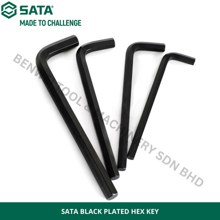 SATA BLACK PLATED HEX KEY / 12MM 14MM 17MM 22MM 27MM / ALLEN KEY / L ...