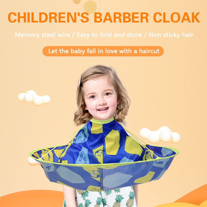 Kid Colorful Hair Cutting Cape Barbershop Foldable Waterproof Children ... Kid Colorful Hair Cutting Cape Barbershop Foldable Waterproof Children ...