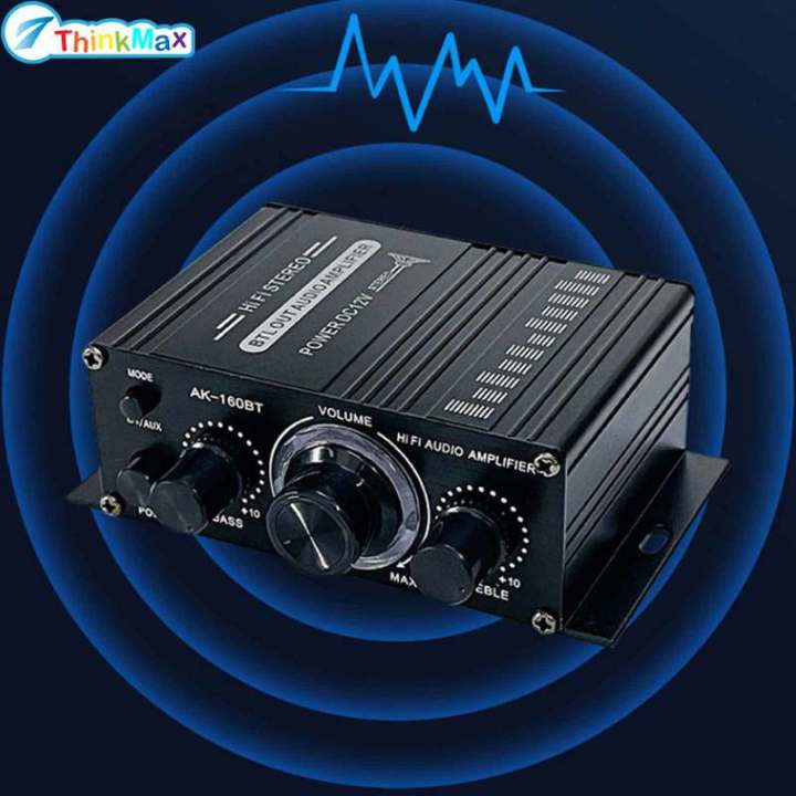 12V 2 Channel Mini Audio Power Amplifier 20W x 2 Subwoofer Amplifier Hi ...