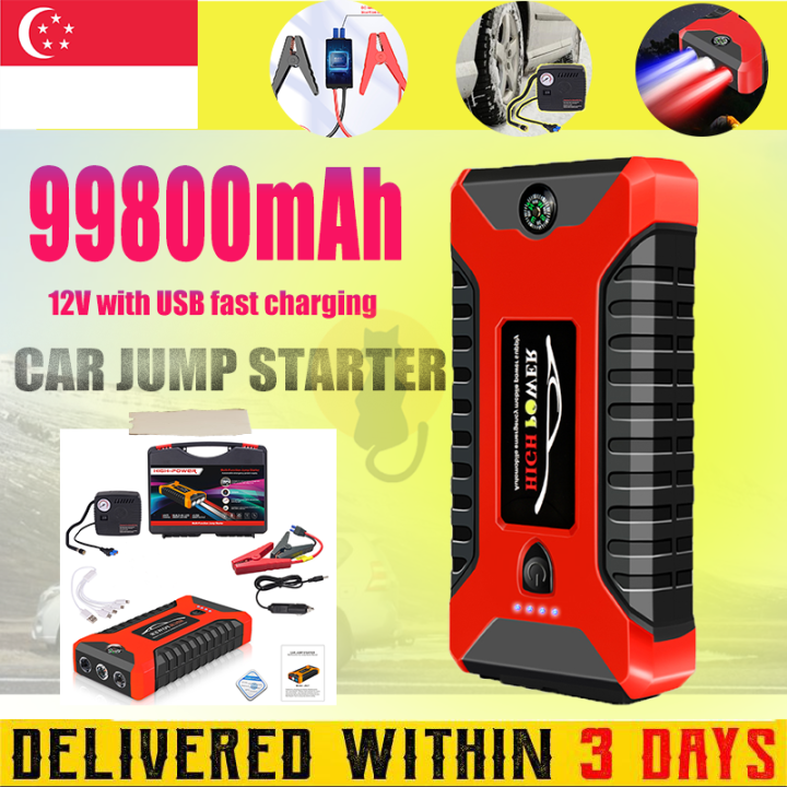[SG Ready Stock] 99800Mah Car PowerBank Jump Starter Car Emergency ...