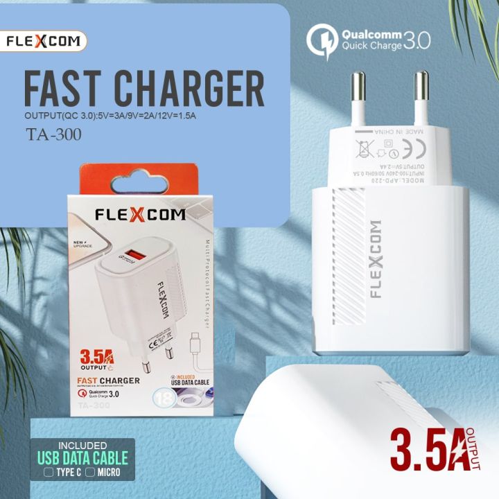 NEW FLECO TA300 Charger CASAN Travel Adaptor Colokan USB 1 Port QC3.0 Quick Charging - TA300 ...
