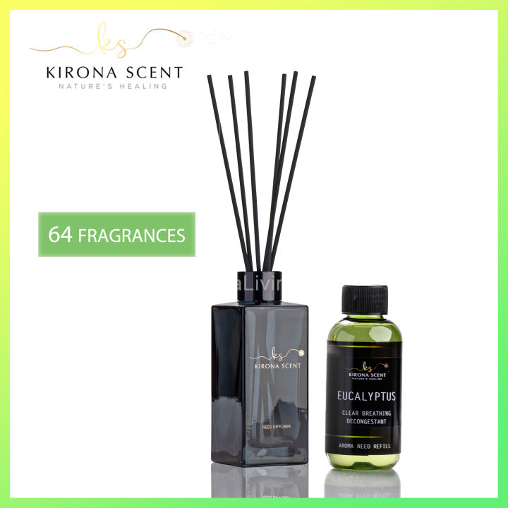 Kirona Scent 120ml Premium Essential Oil Reed Stick Diffuser. For House ...