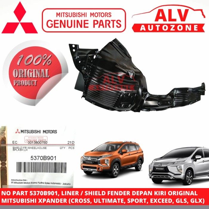 LINNER LINER PENAHAN LUMPUR DEPAN KIRI MITSUBISHI XPANDER 5370B901 ...