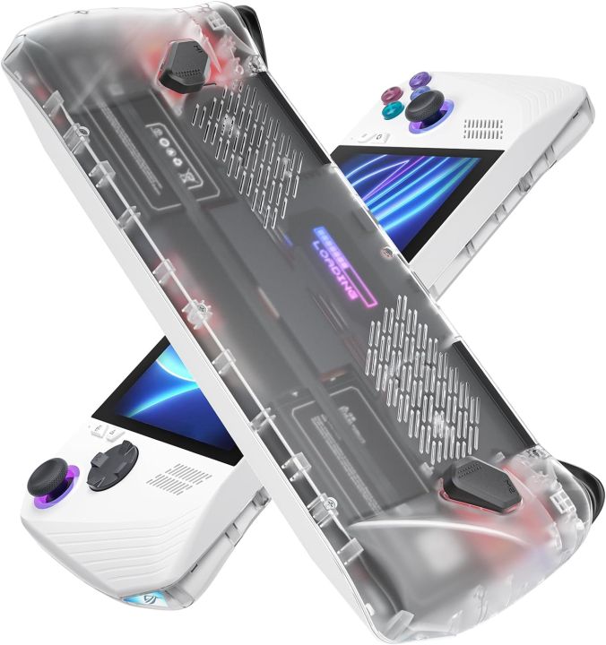 JSAUX ROG Ally RGB Transparent Back Plate Replacement Shell Case Casing ...