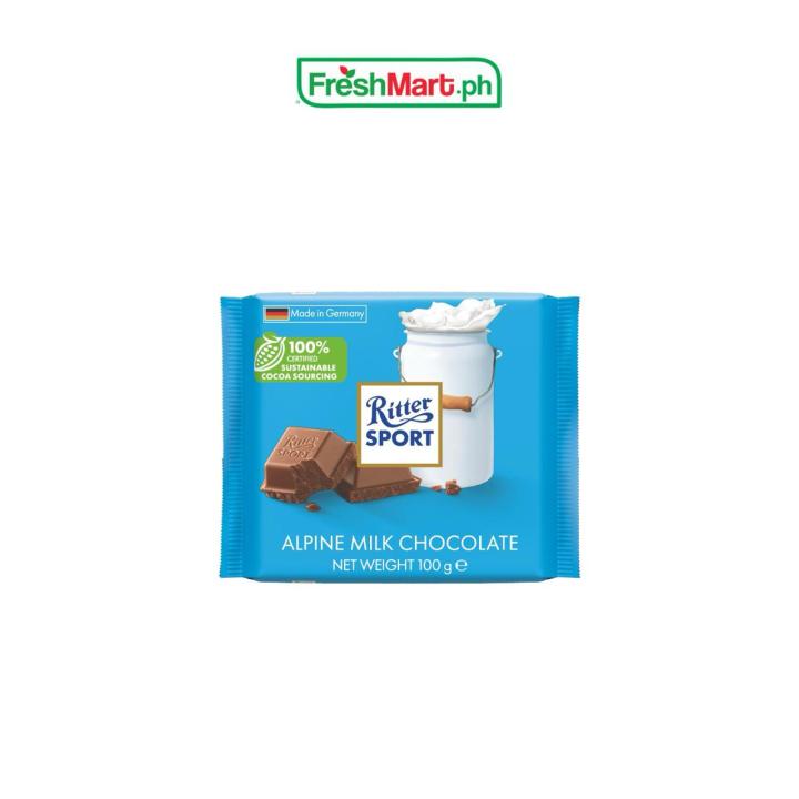 Ritter Sport Alpine Milk Chocolate 100g | Lazada PH