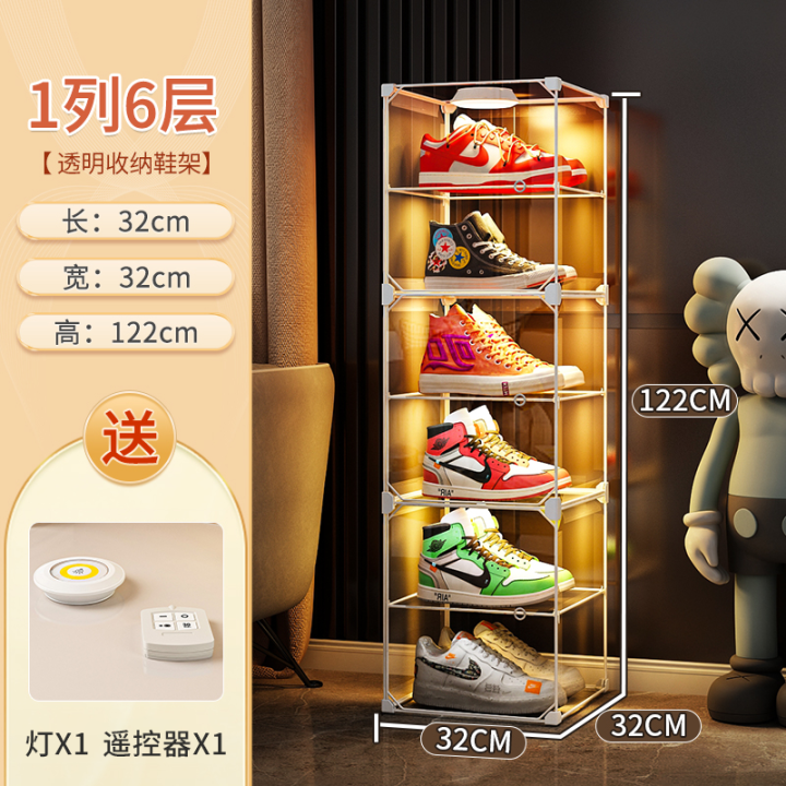 Transparent display with light shoe box shoe cabinet shoes online ...