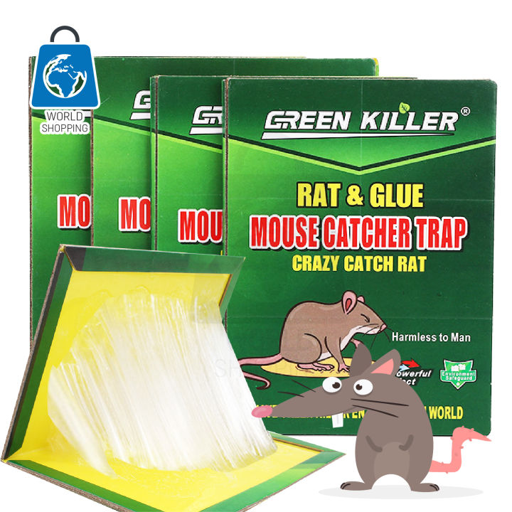 WS Super Glue Mouse Trap Snake Bugs Rat Mice Catcher Board Foldable ...