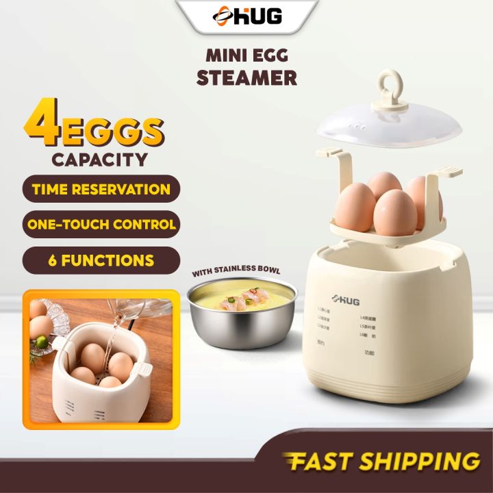 HUG Egg Cooker Multifunctional Egg Cooker 6 Modes 24h Timer Touch ...