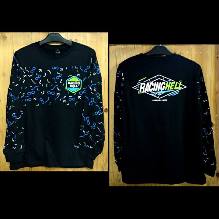 KAOS DISTRO RACING HELL LENGGAN PANJANG/T-SHIRT RACING HELL SIZE M-L-XL ...