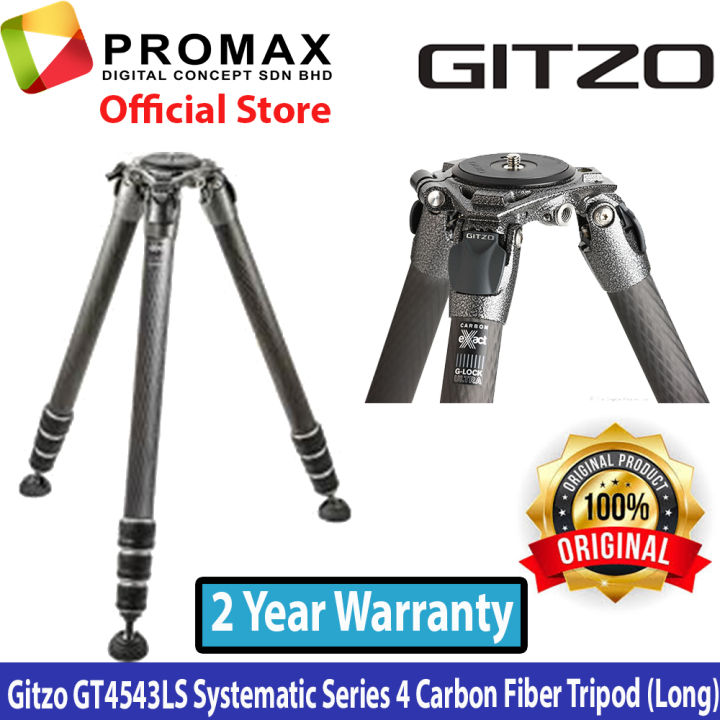 Gitzo GT4543LS Systematic Series 4 Carbon Fiber Tripod (Long) (100% ... Gitzo GT4543LS Systematic Series 4 Carbon Fiber Tripod (Long) (100% ...