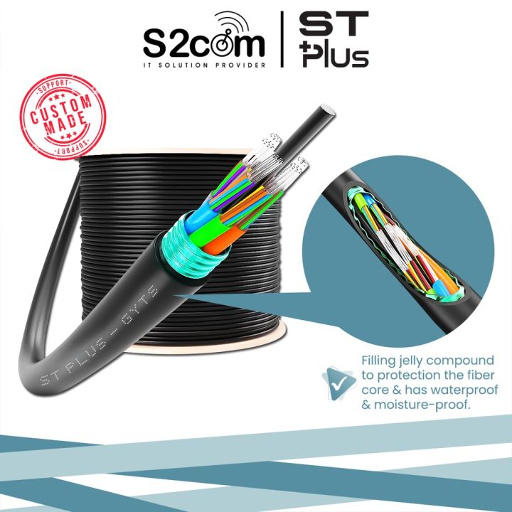 6 / 12 Core Outdoor GYTS Singlemode Fiber Optic Cable 1 Meter | Lazada