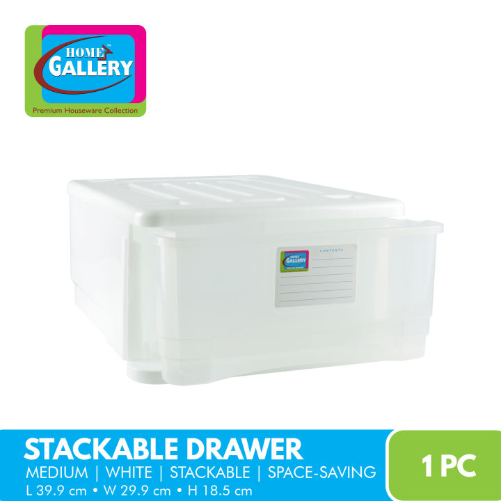 Home Gallery Stackable Drawer Single Multipurpose Organizer Storage Box ...