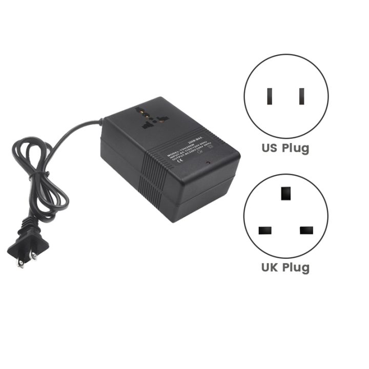 200W Voltage Converter 220V to 110V Transformer Down Transformer ...