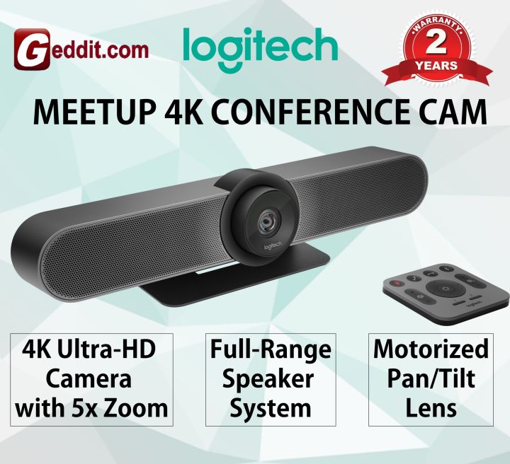 LOGITECH MEETUP CONFERENCE CAM 4K UHD VIDEO AND AUDIO CONFERENCING ...