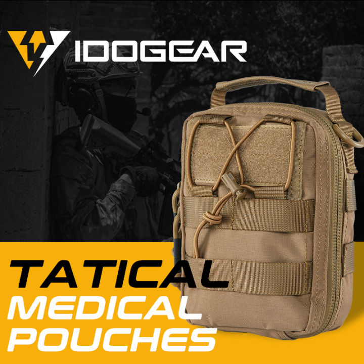 IDOGEAR Tactical Pouch Medical First Aid Pouch 500D Nylon+CP Original ...