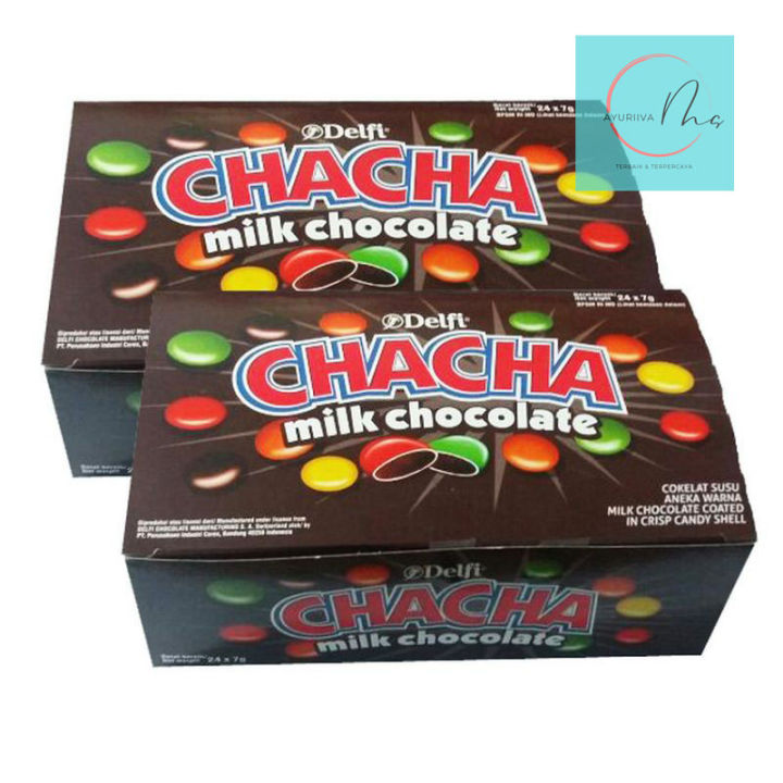 Delfi Chacha Milk Chocolate 1 Box isi 10 pcs 5 gram | Murah | Lazada ...