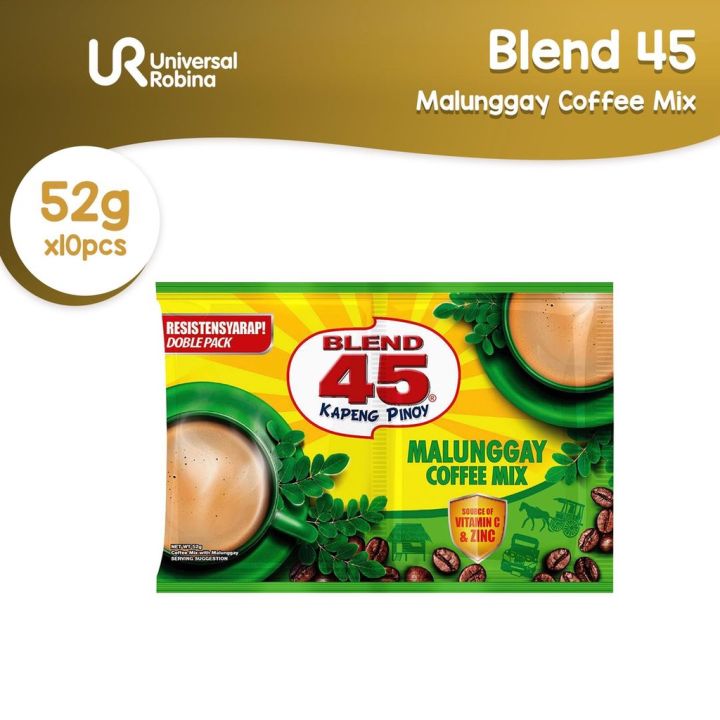Hot Blend 45 Malunggay Coffee Mix (52g x 10) | Lazada PH