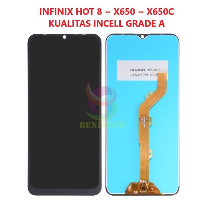 LCD INFINIX HOT 8 / X650 / X650C FULLSET KUALITAS INCELL GRADE A ...