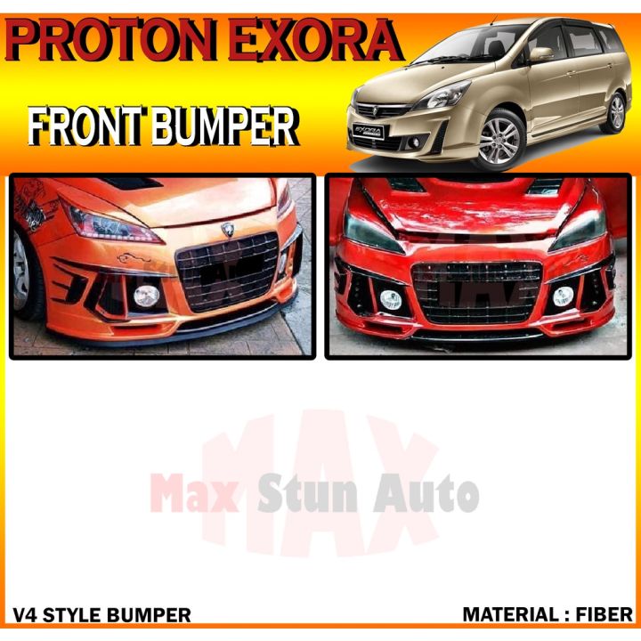 PROTON EXORA 2009-2020 V4 STYLE FRONT BUMPER (V4) BUMPER DEPAN FOR ...