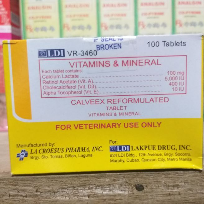 CALVEEX TABLET For Gamefowl (sold perbox) | Lazada PH