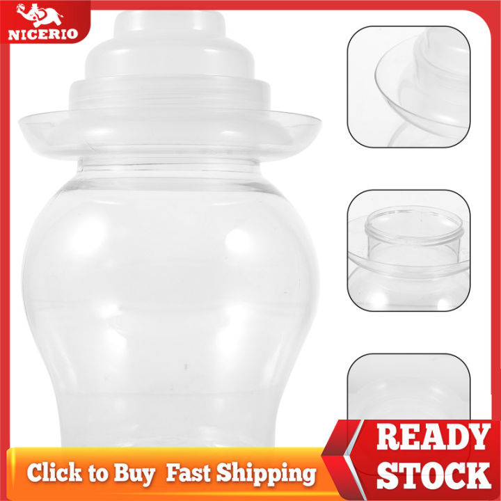 NICERIO Vegetables Home Fermenting Jars Fermentation Plastic Kimchi ...