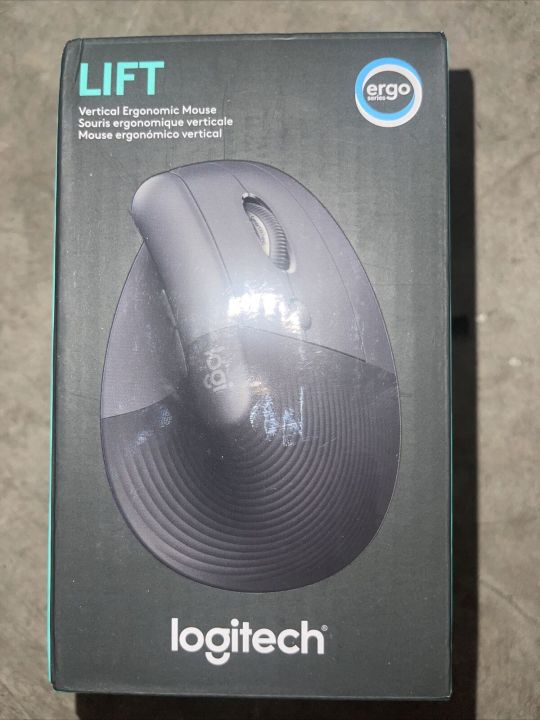 Logitech Lift Vertical Ergonomic Mouse, Wireless, Bluetooth or Logi ...